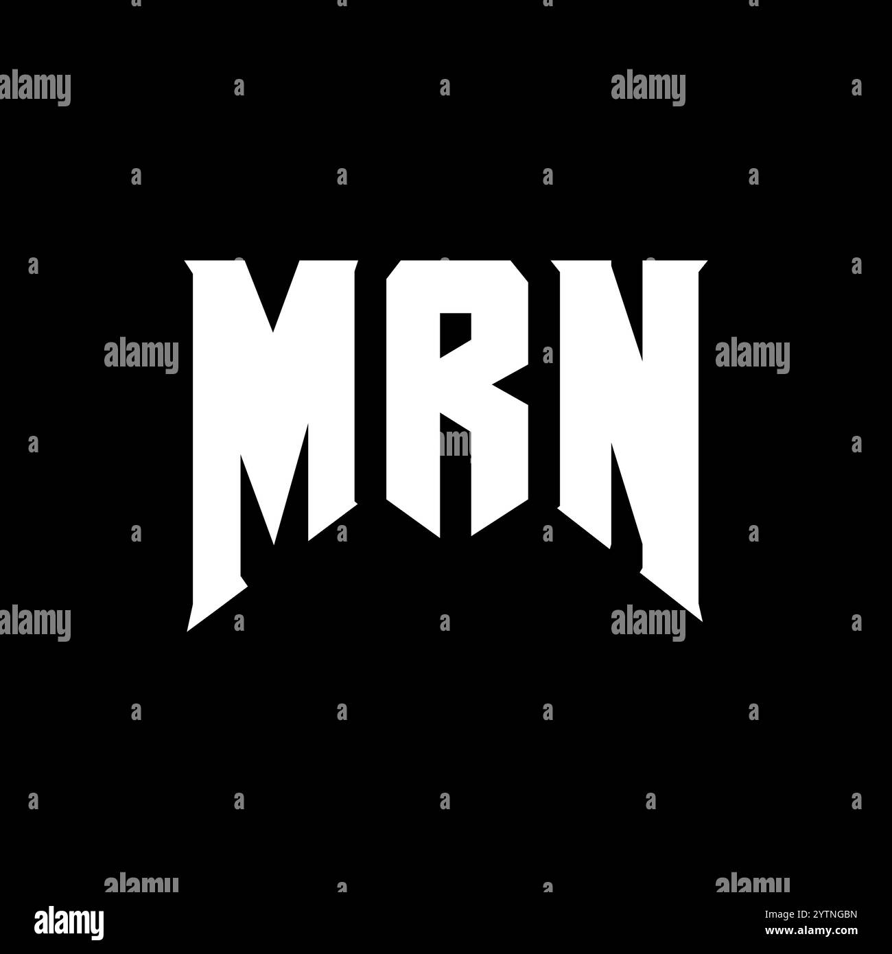 MRN letter logo design for technology company. MRN logo design black ...