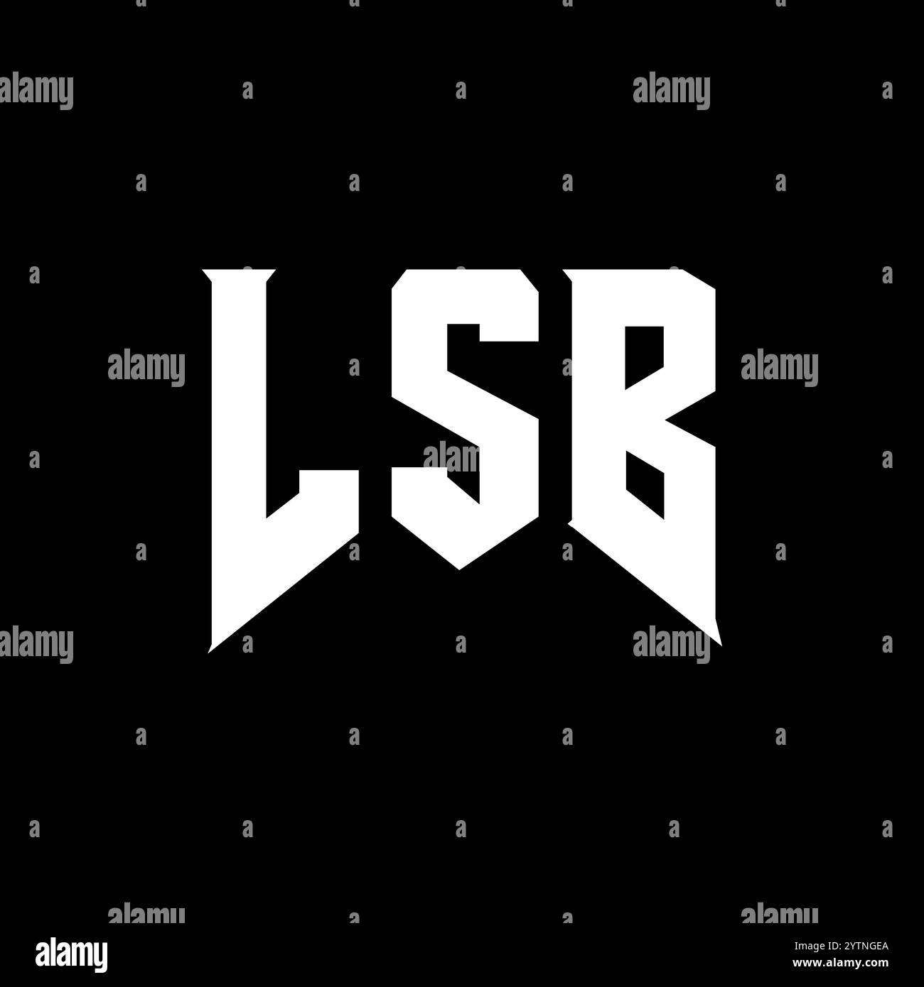LSB letter logo design for technology company. LSB logo design black ...