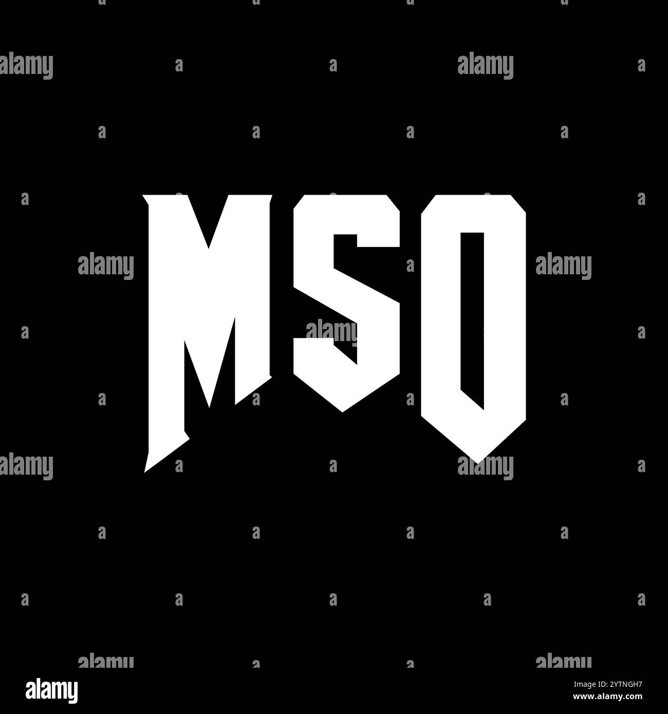 MSO letter logo design for technology company. MSO logo design black ...
