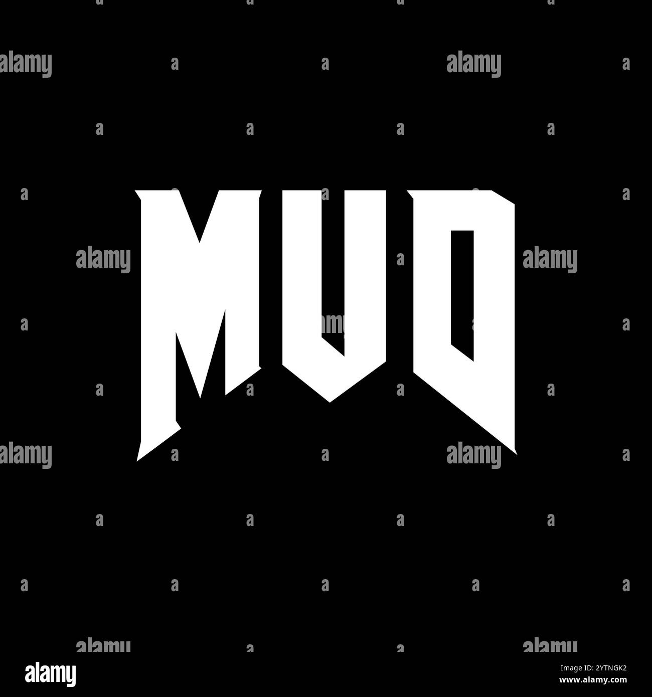 MUD letter logo design for technology company. MUD logo design black ...