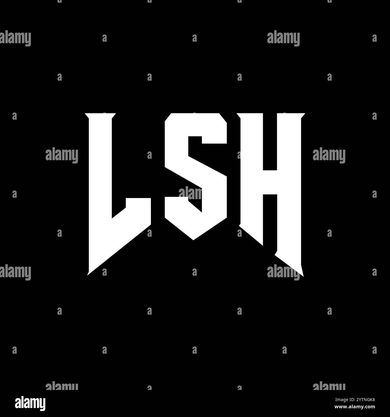 LSH letter logo design for technology company. LSH logo design black ...