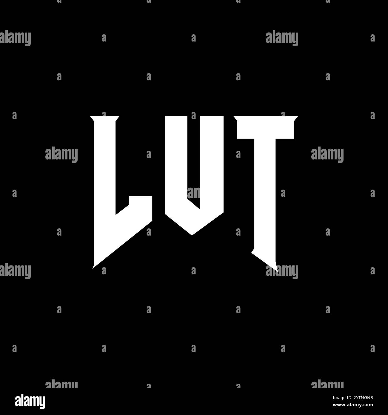 LUT letter logo design for technology company. LUT logo design black ...