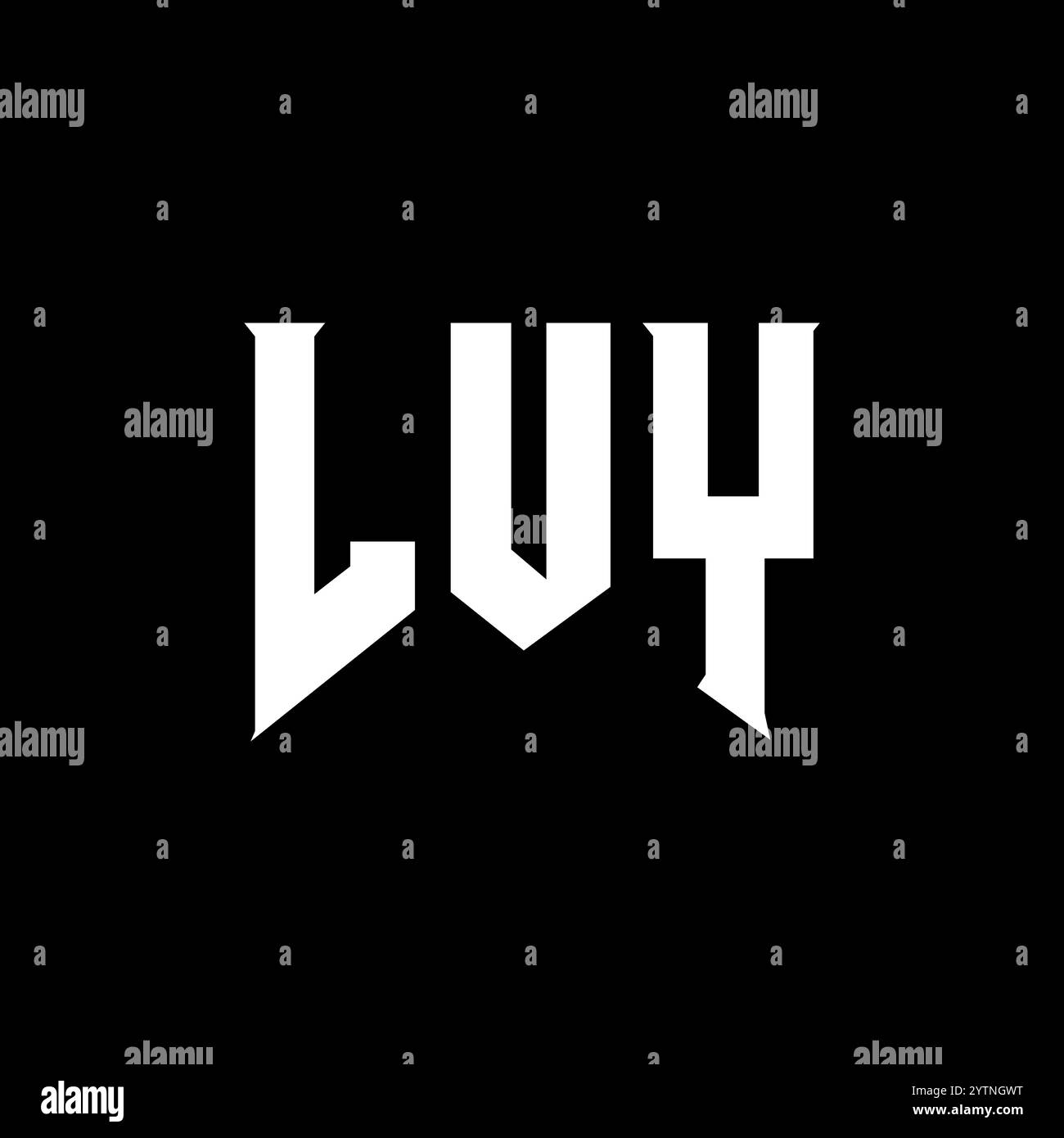 LUY letter logo design for technology company. LUY logo design black ...