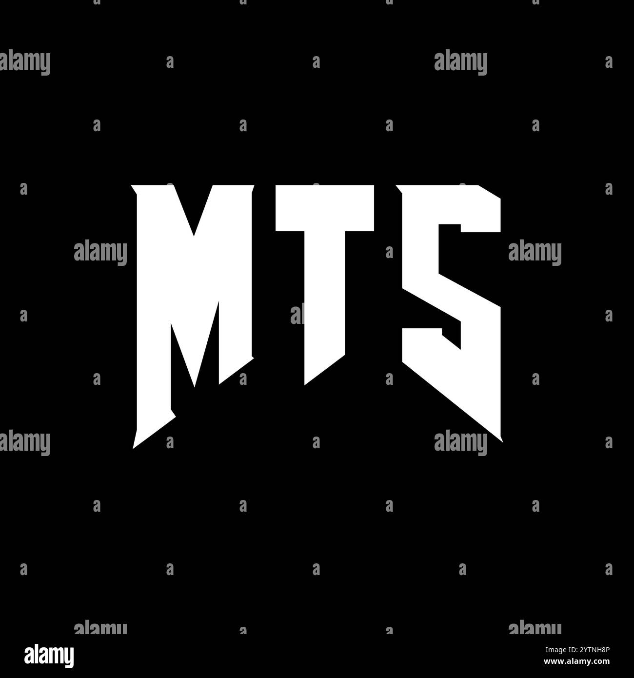 MTS letter logo design for technology company. MTS logo design black ...