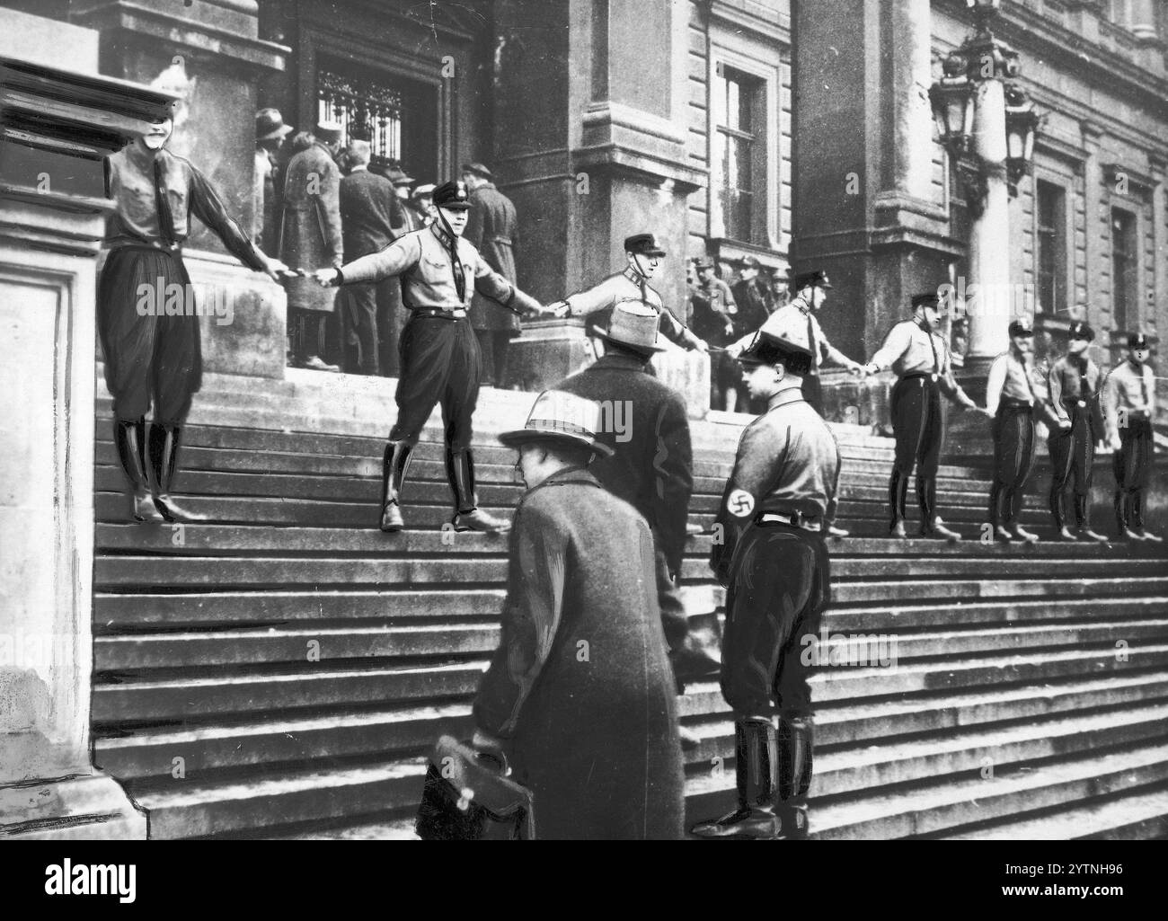 Vienna, November 1931. Austrian students belonging to the SA do not ...