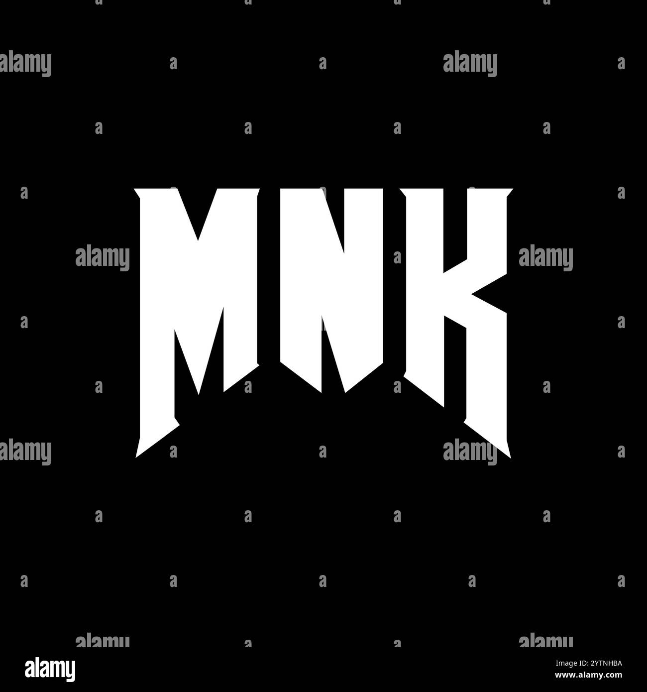MNK letter logo design for technology company. MNK logo design black ...