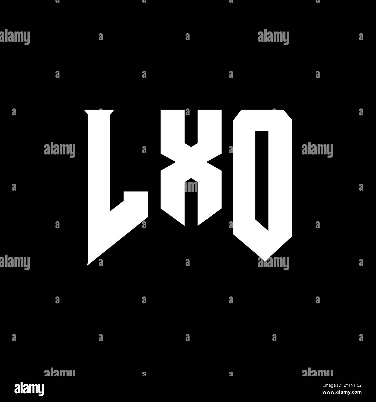 Lxo letter Stock Vector Images - Alamy