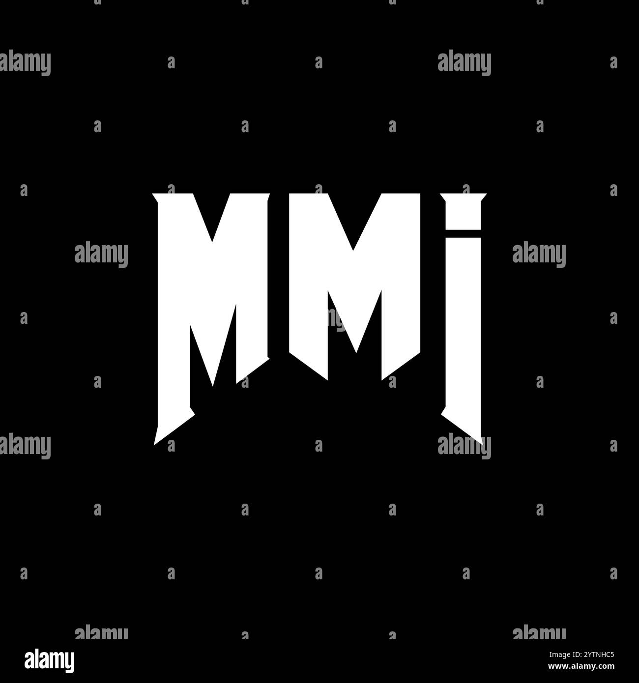MMI letter logo design for technology company. MMI logo design black ...