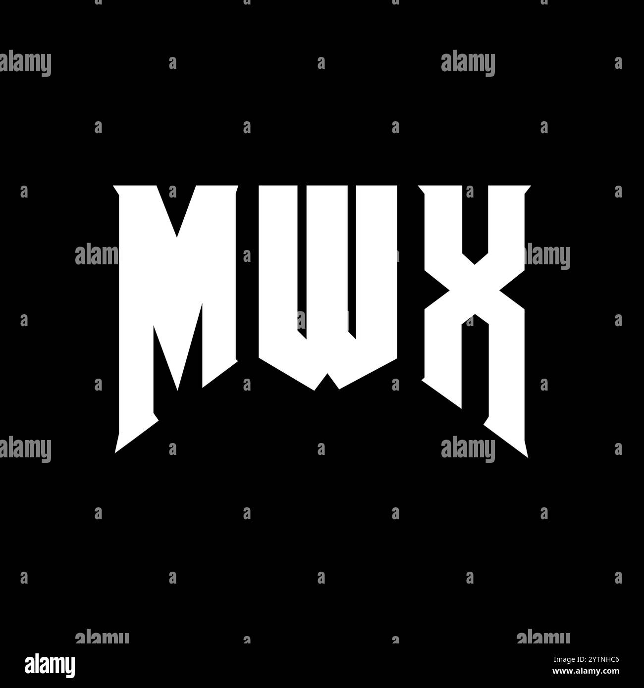 MWX letter logo design for technology company. MWX logo design black ...