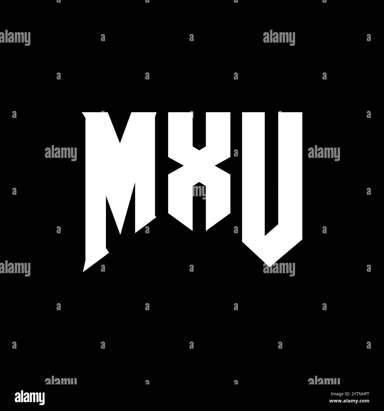 MXU letter logo design for technology company. MXU logo design black ...