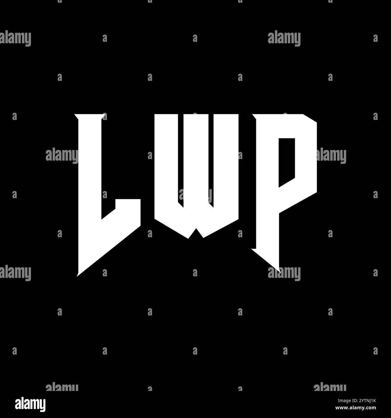 LWP letter logo design for technology company. LWP logo design black ...