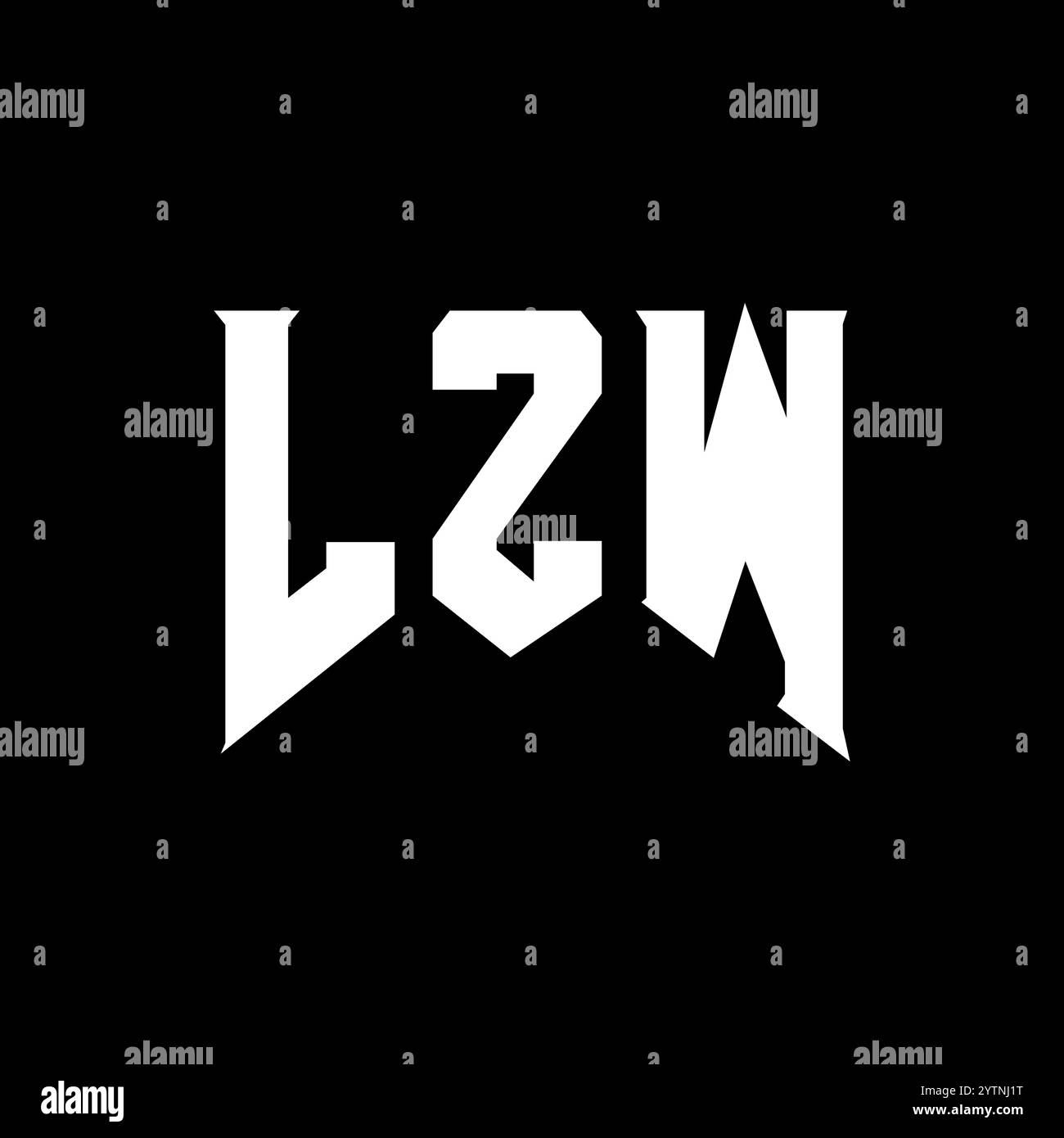 LZW letter logo design for technology company. LZW logo design black ...