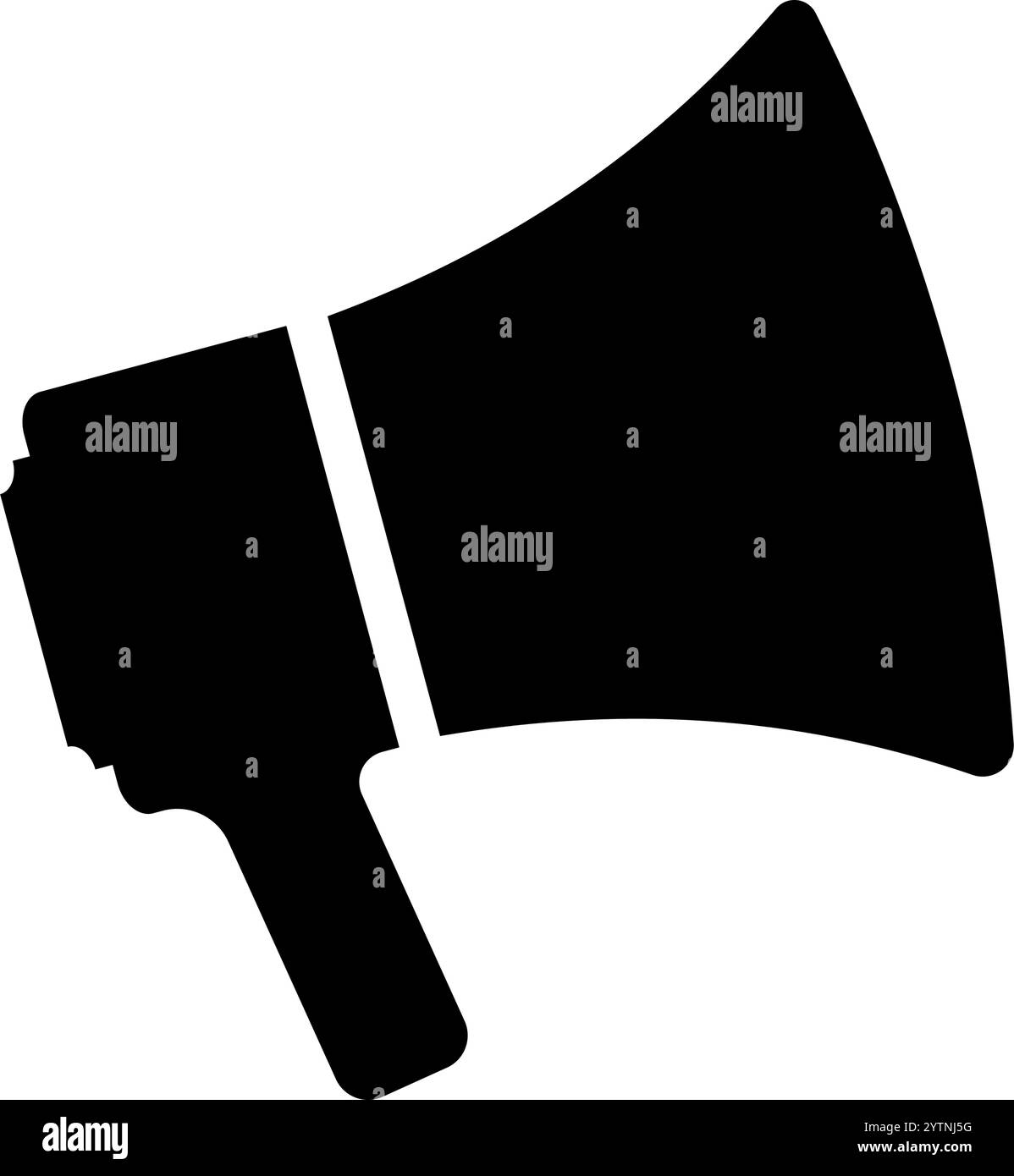 Megaphone speech icon outline Cut Out Stock Images & Pictures - Alamy