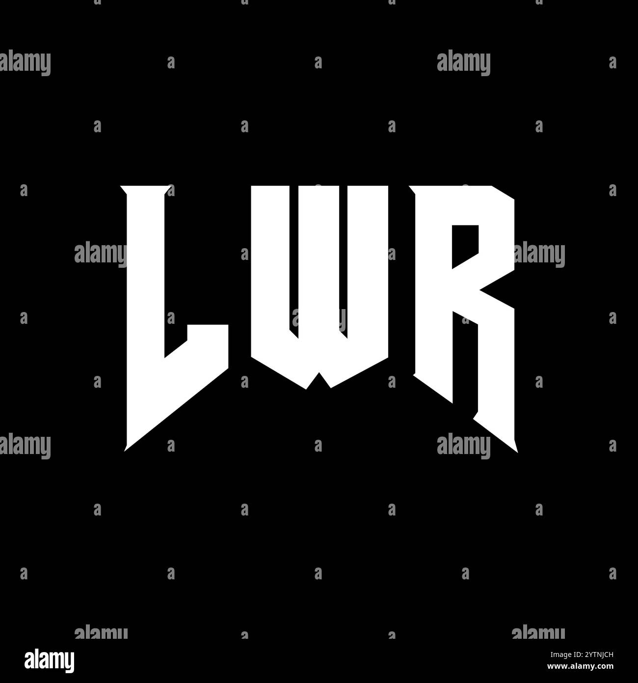 LWR letter logo design for technology company. LWR logo design black ...