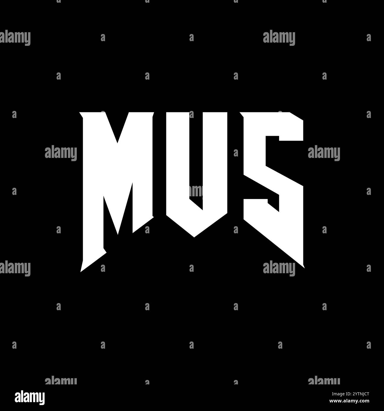 MUS letter logo design for technology company. MUS logo design black ...