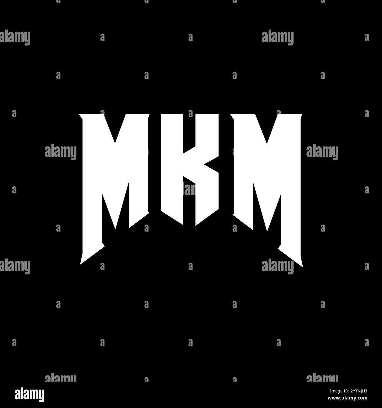 MKM letter logo design for technology company. MKM logo design black ...