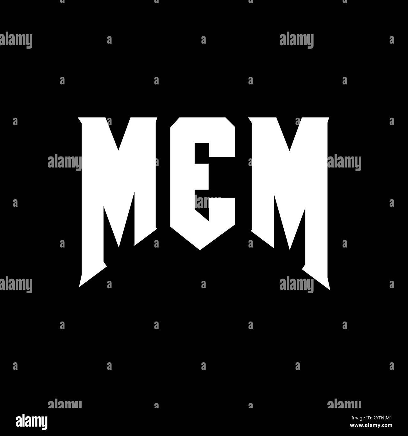 MEM letter logo design for technology company. MEM logo design black ...