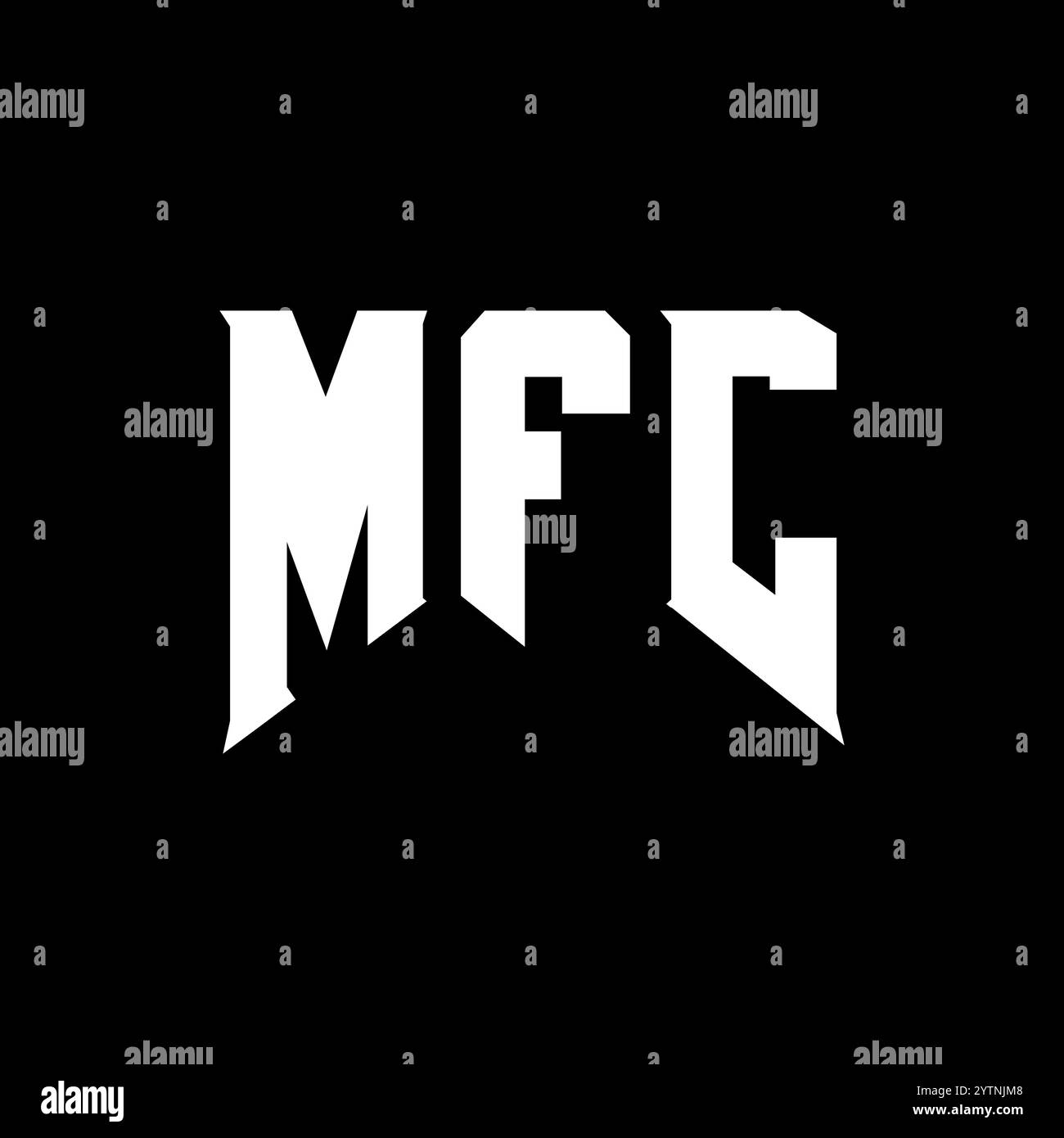 MFC letter logo design for technology company. MFC logo design black ...