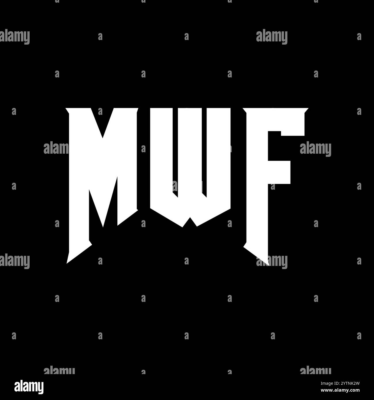 MWF letter logo design for technology company. MWF logo design black ...