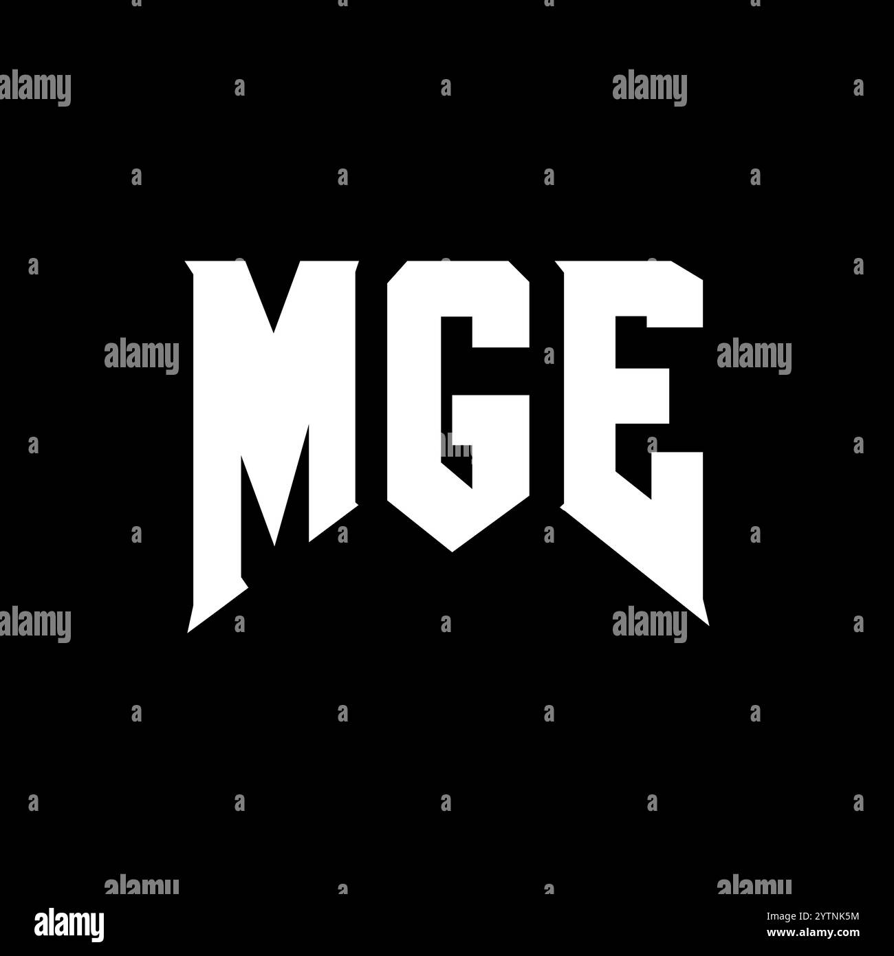 MGE letter logo design for technology company. MGE logo design black ...