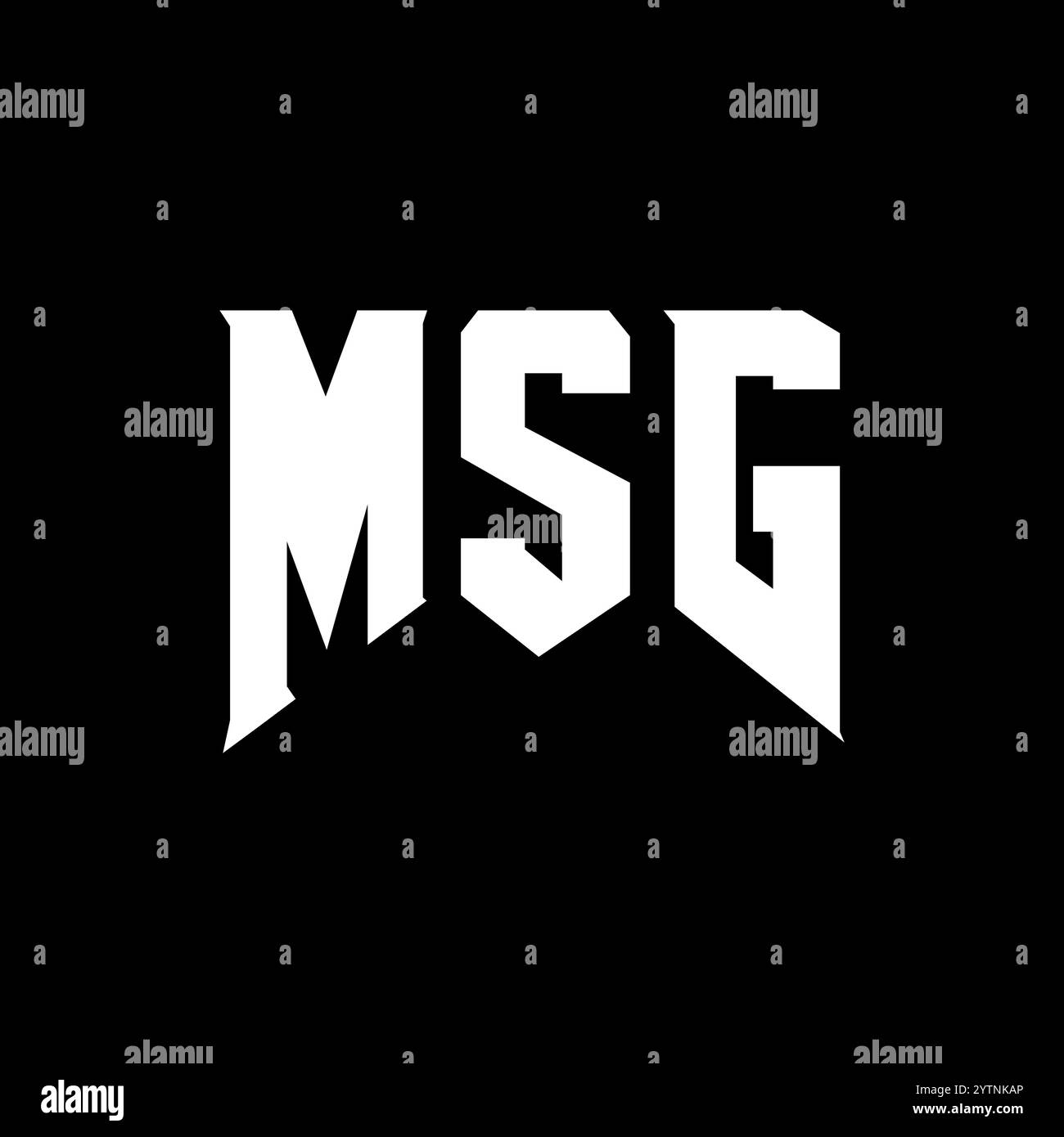MSG letter logo design for technology company. MSG logo design black ...