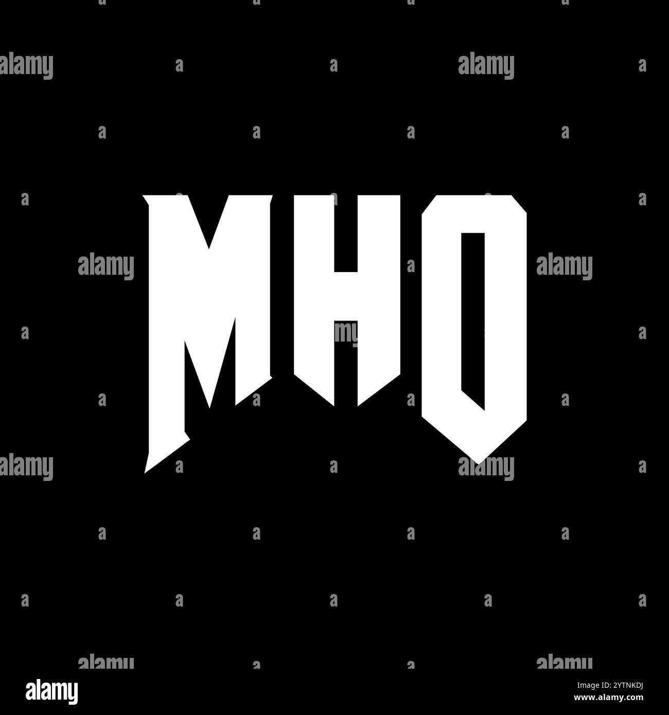 MHO letter logo design for technology company. MHO logo design black ...