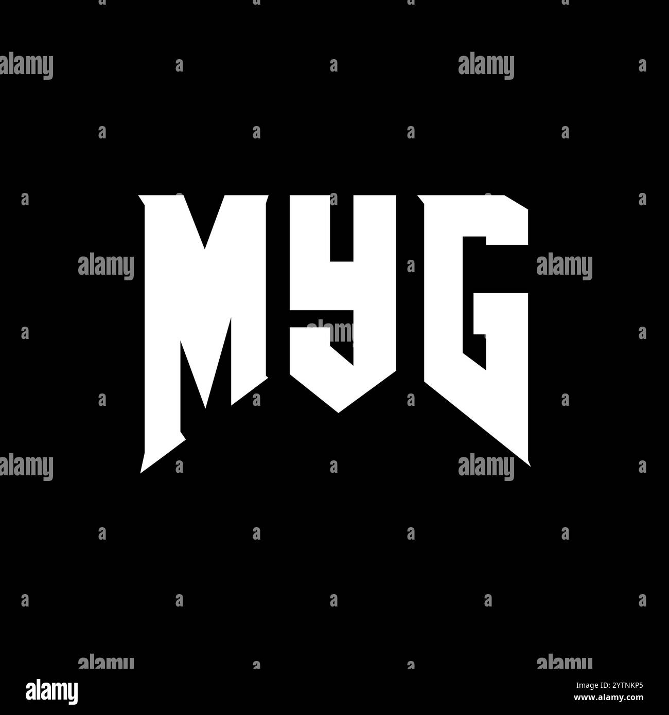 MYG letter logo design for technology company. MYG logo design black ...