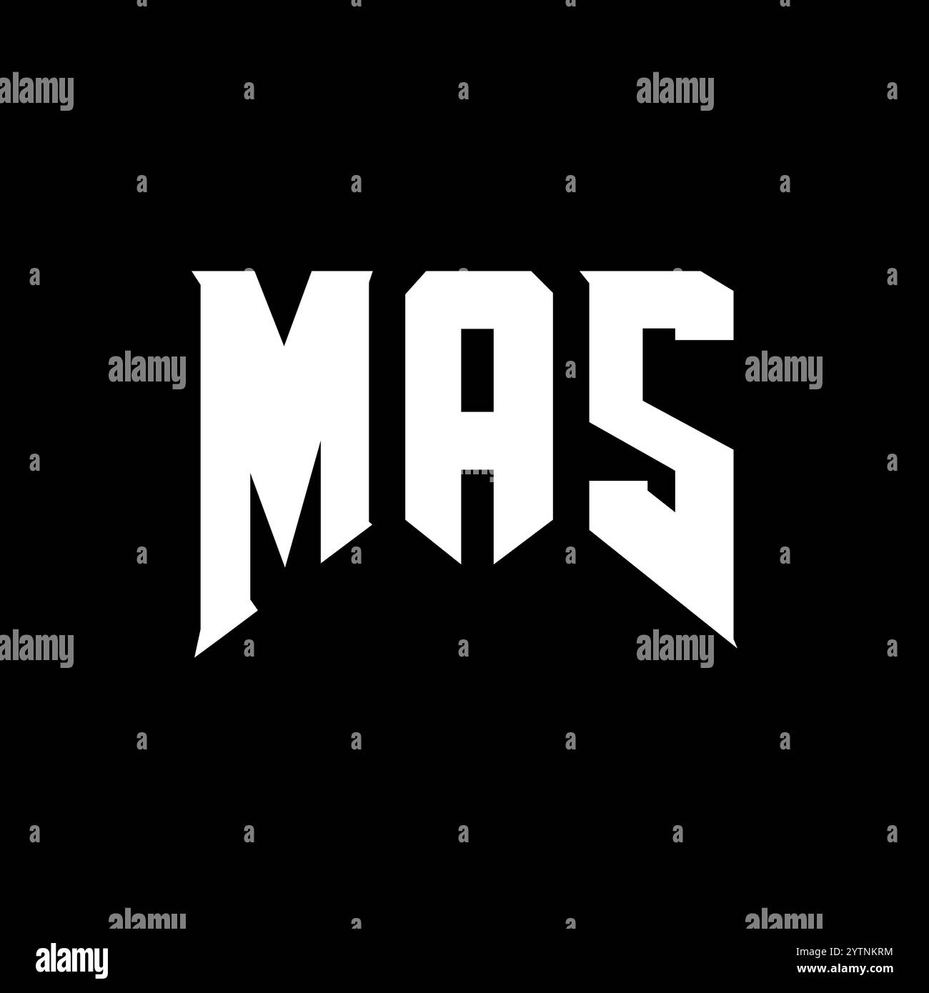 MAS letter logo design for technology company. MAS logo design black ...