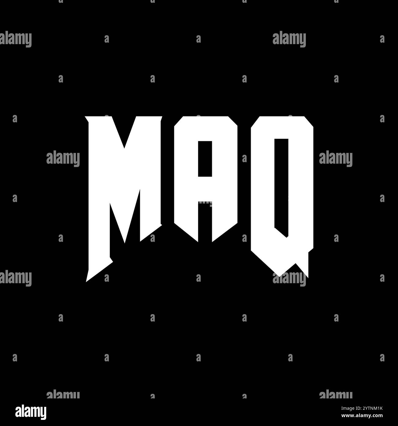 MAQ letter logo design for technology company. MAQ logo design black ...