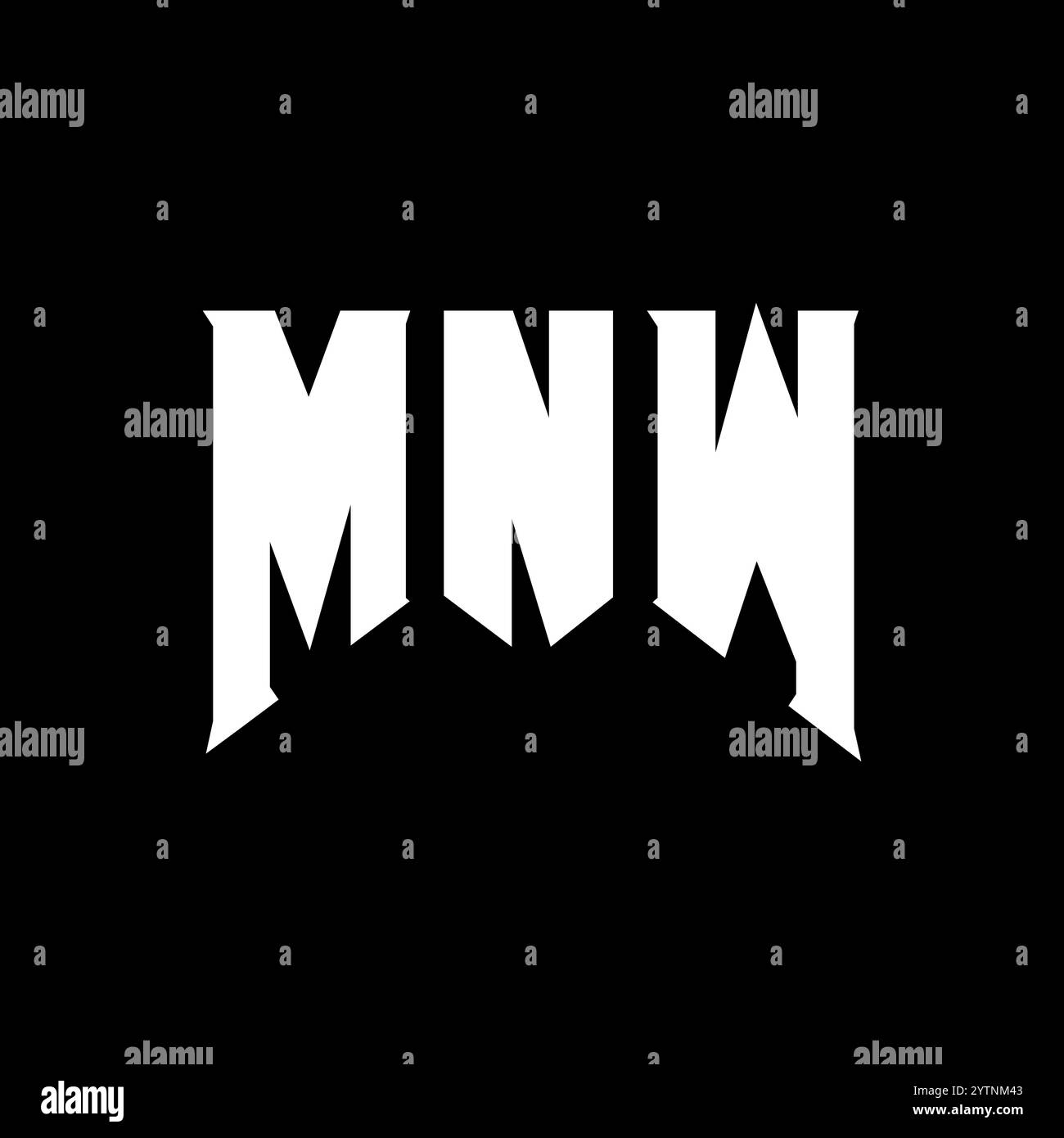 MNW letter logo design for technology company. MNW logo design black ...