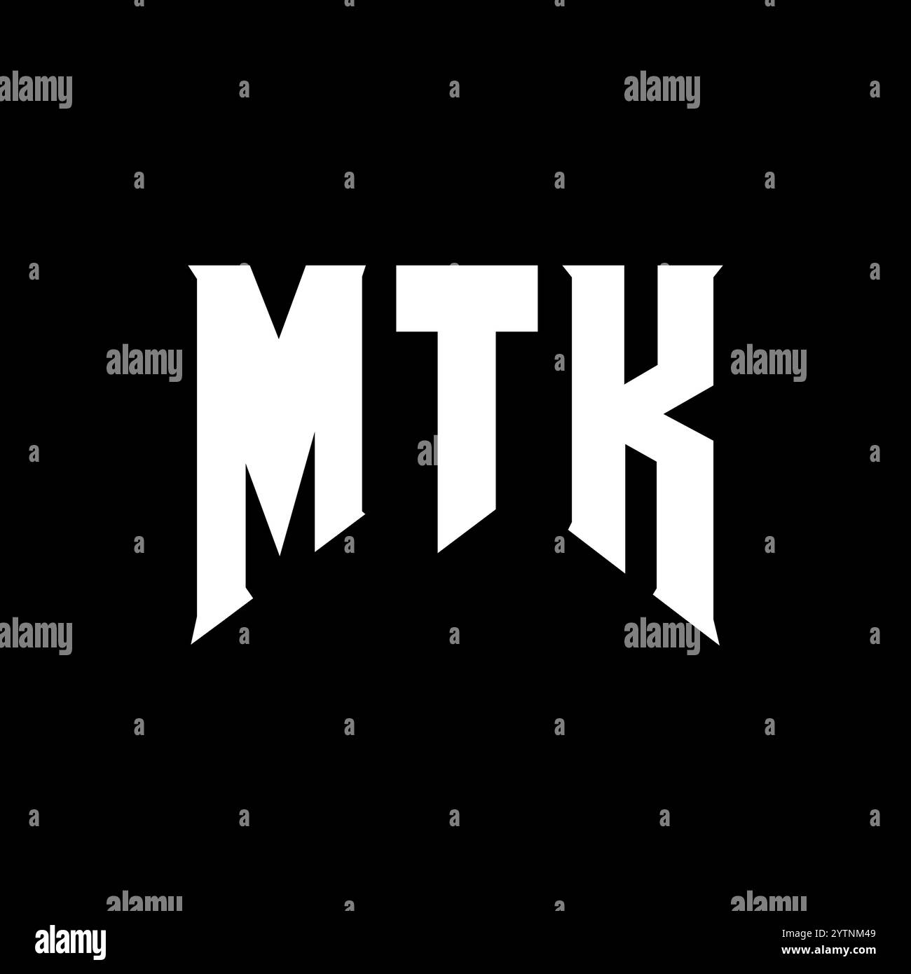 MTK letter logo design for technology company. MTK logo design black ...