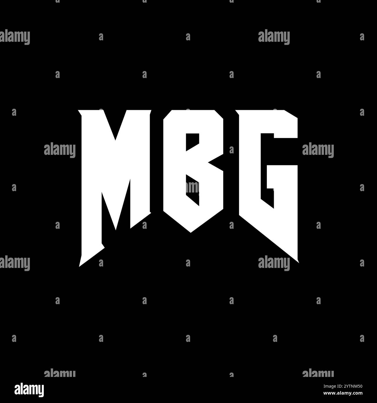 MBG letter logo design for technology company. MBG logo design black ...
