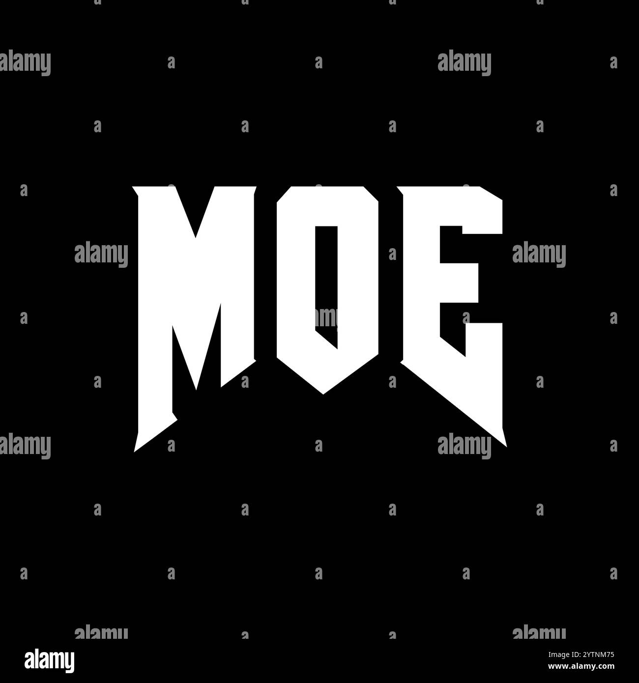 MOE letter logo design for technology company. MOE logo design black ...