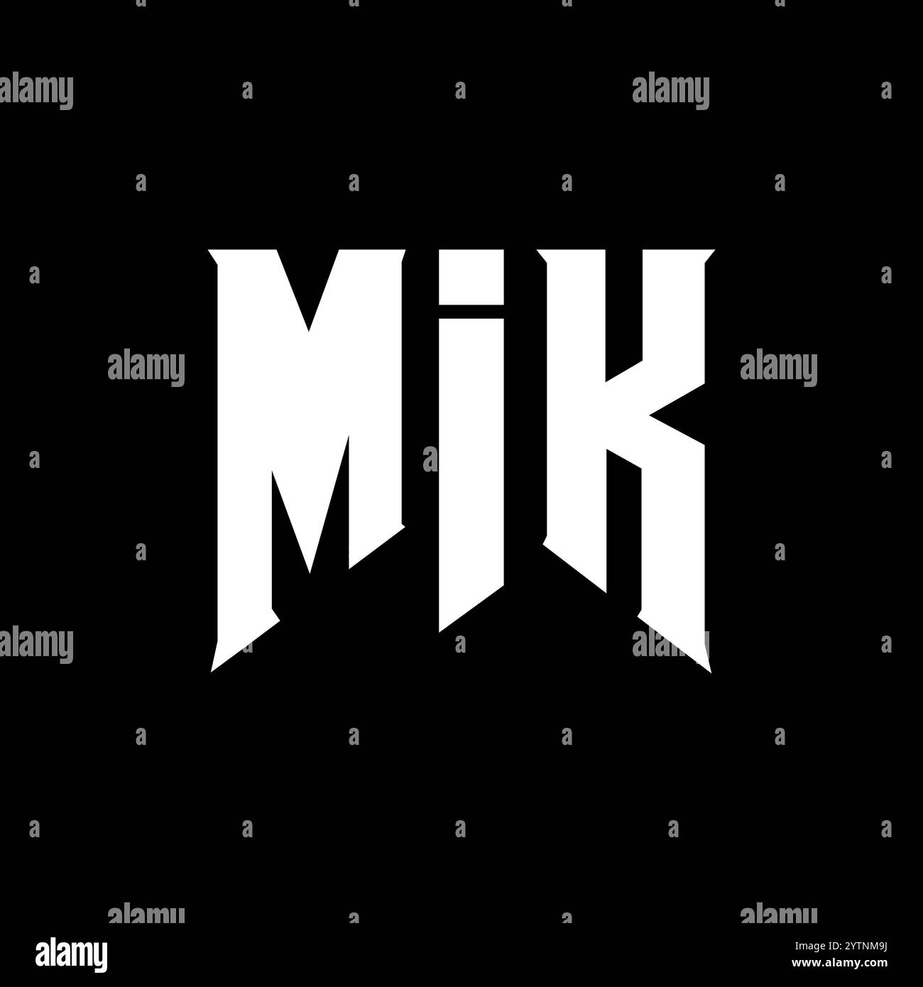 MIK letter logo design for technology company. MIK logo design black ...