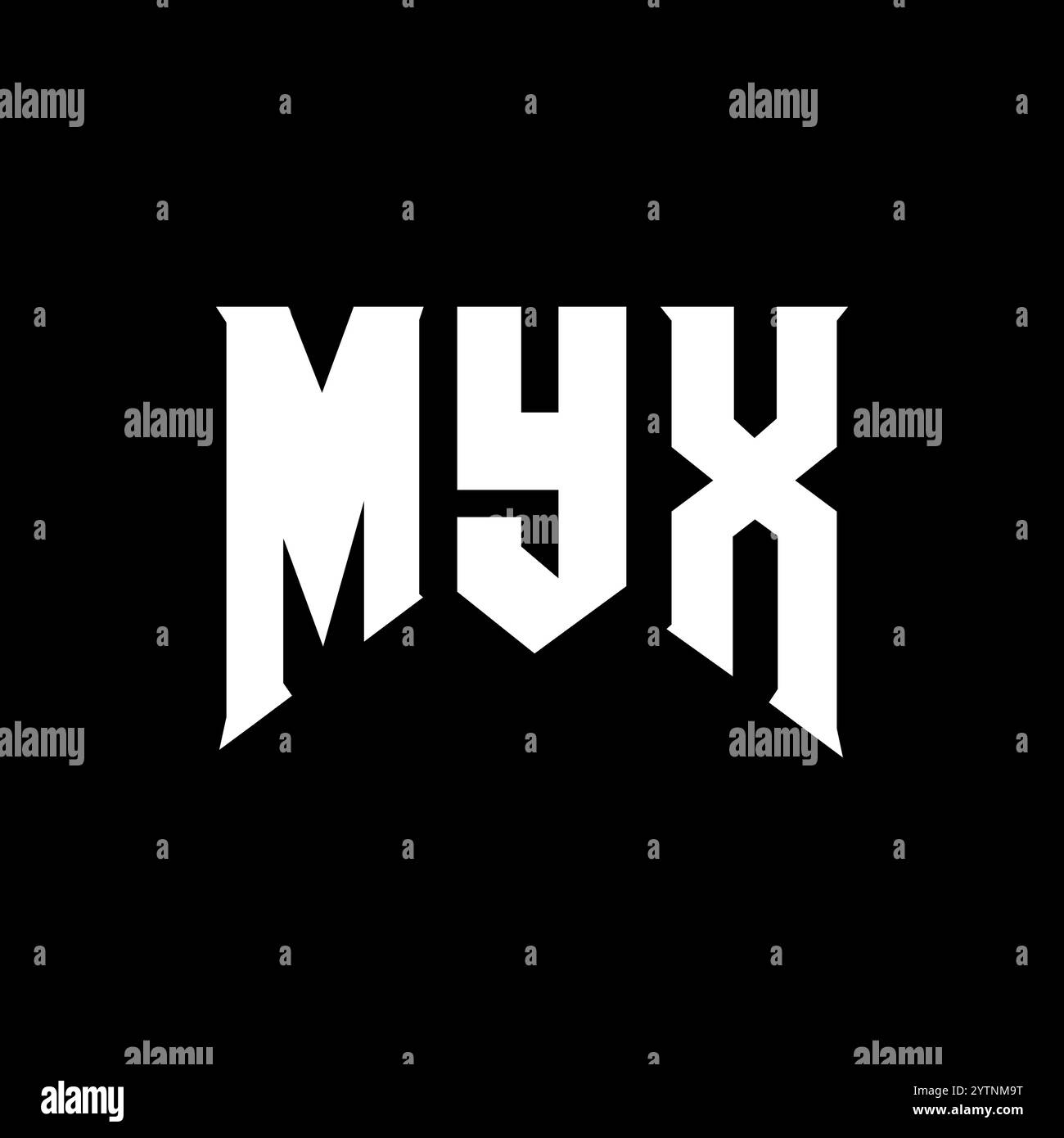 MYX letter logo design for technology company. MYX logo design black ...