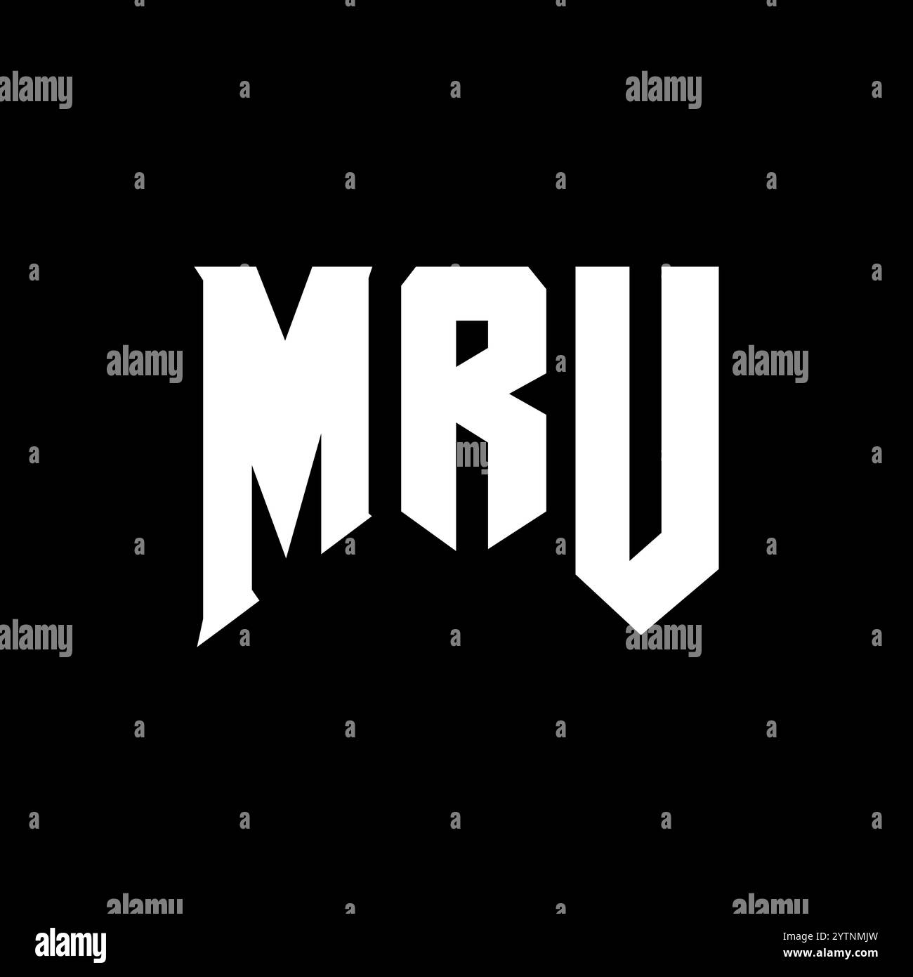 MRU letter logo design for technology company. MRU logo design black ...