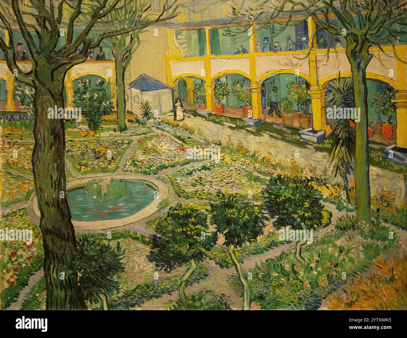 Van gogh the courtyard of the hospital at arles hi-res stock photography and images - Alamy