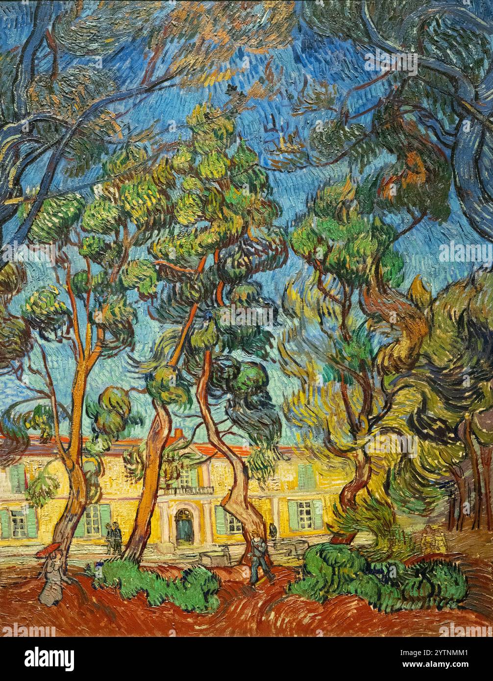 Van Gogh Hospital at Saint Remy,1889; Vincent Van Gogh painting, 19th ...