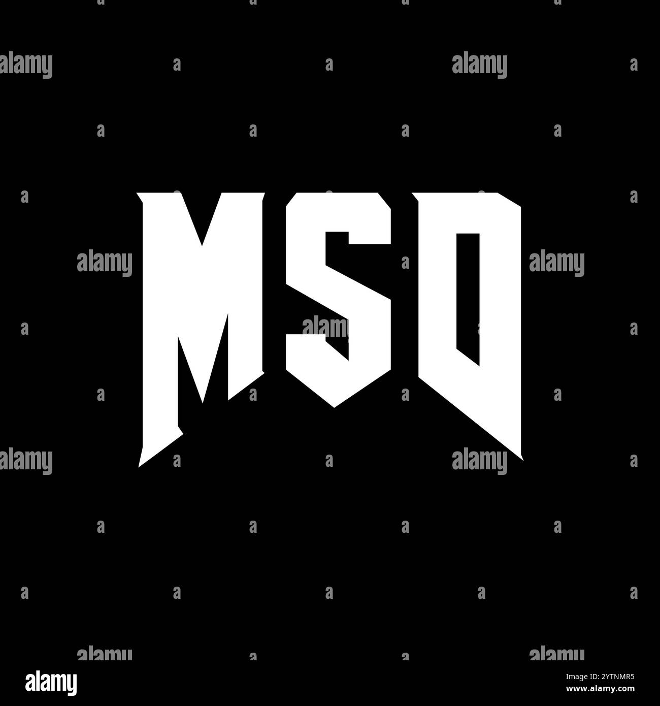 MSD letter logo design for technology company. MSD logo design black ...