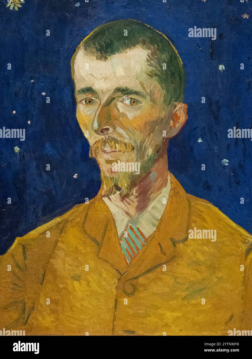 Van Gogh The Poet (Portrait of Eugene Boch), 1888; Vincent Van Gogh painting, Van Gogh portrait ...