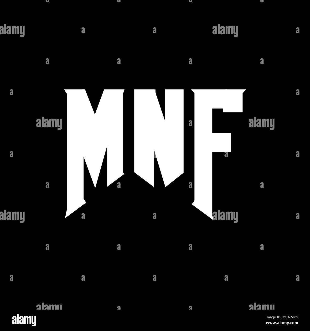 MNF letter logo design for technology company. MNF logo design black ...