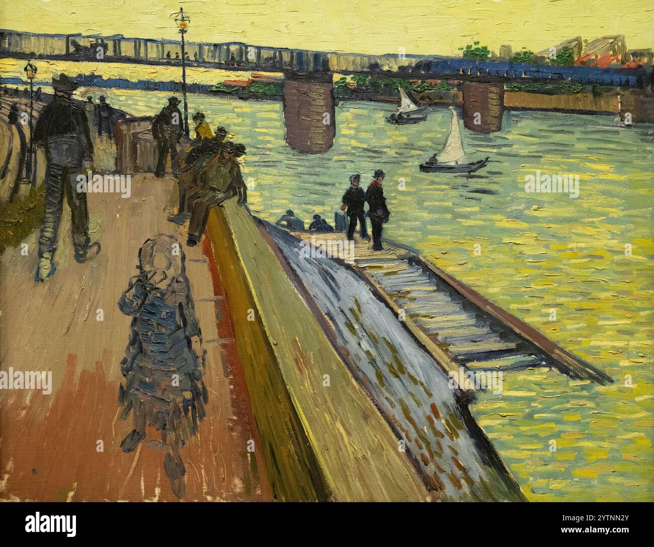 Van Gogh The Trinquetaille Bridge,1888, in Arles, Vincent Van Gogh ...