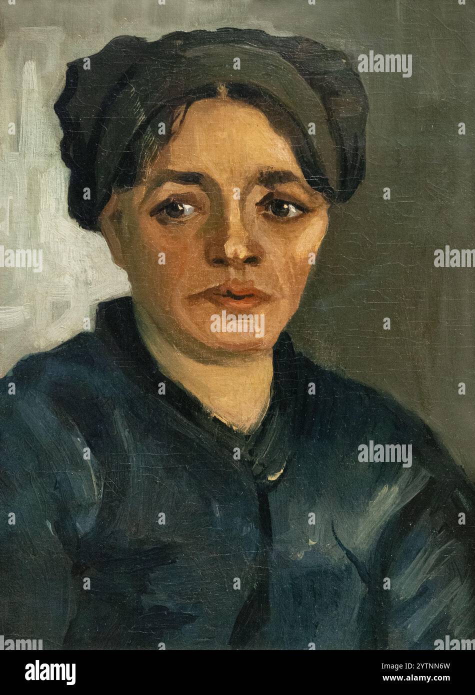 Van Gogh Head of a Peasant Woman c.1884; oil on canvas. Vincent Van ...