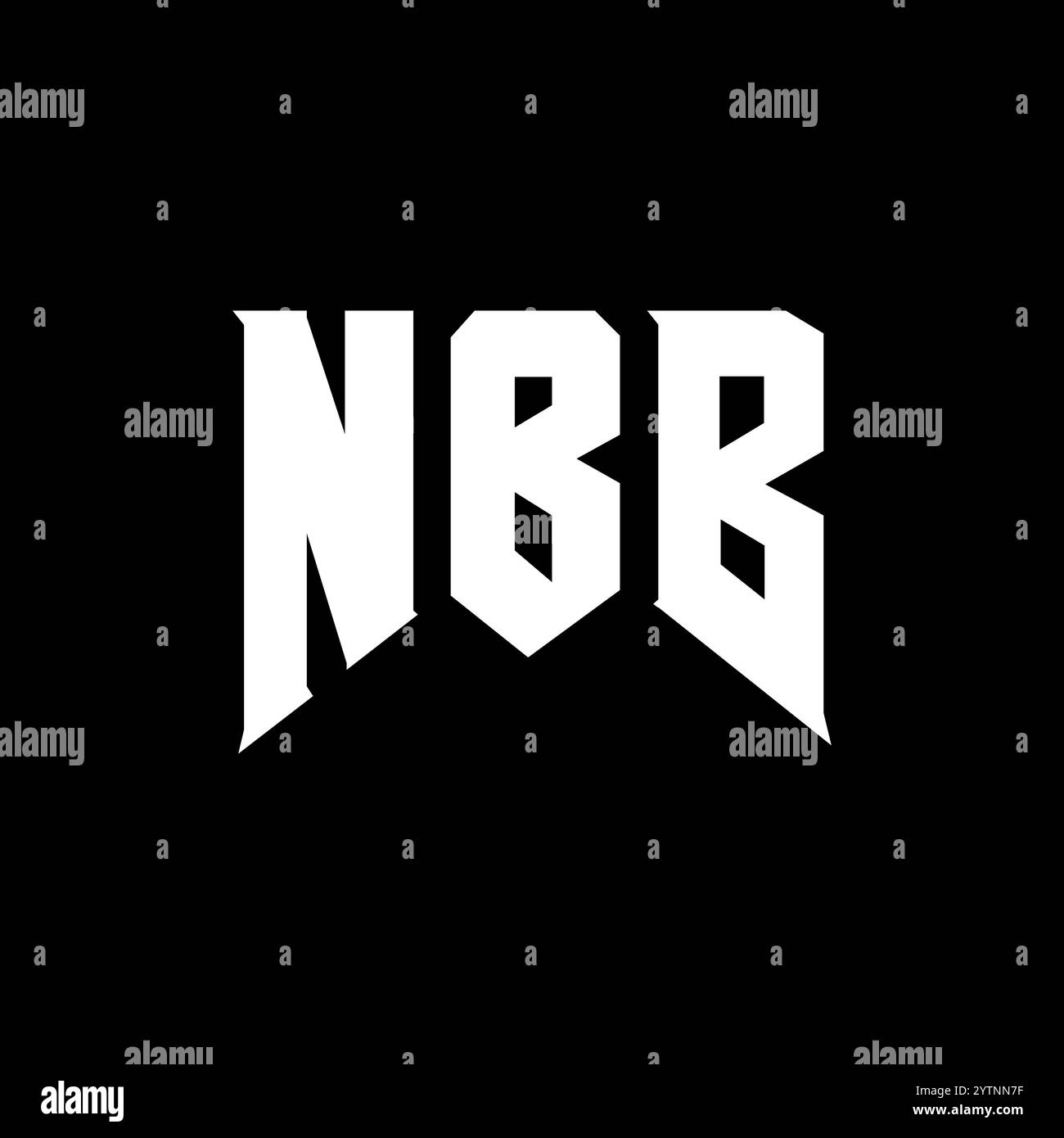 NBB letter logo design for technology company. NBB logo design black ...