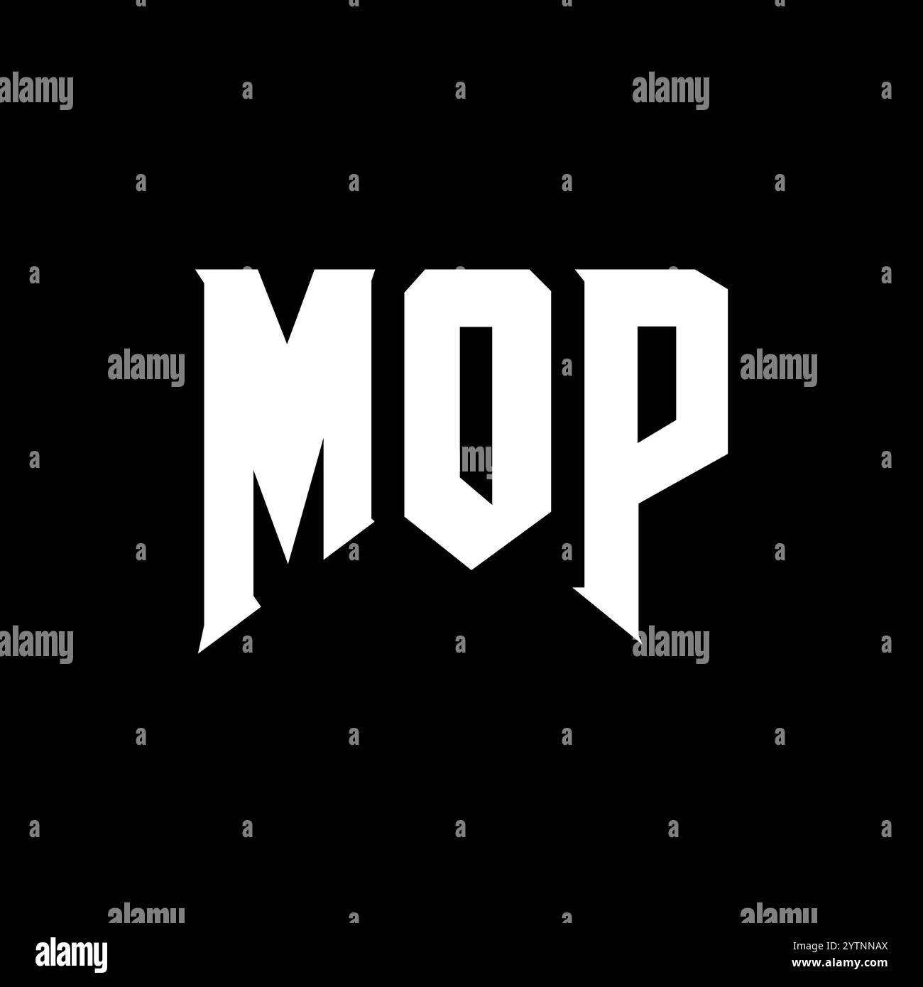 MOP letter logo design for technology company. MOP logo design black ...