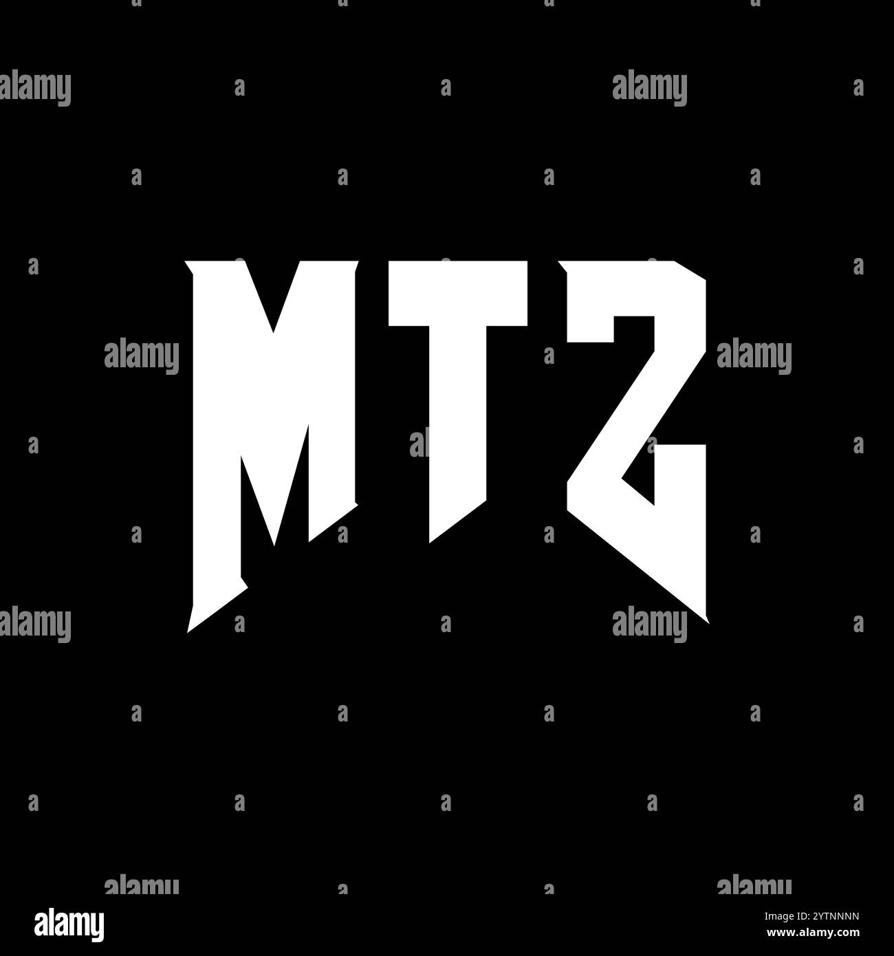 MTZ letter logo design for technology company. MTZ logo design black ...