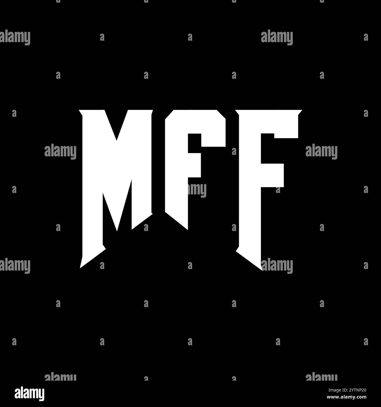 MFF letter logo design for technology company. MFF logo design black ...