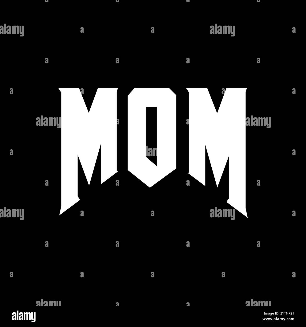 MOM letter logo design for technology company. MOM logo design black ...