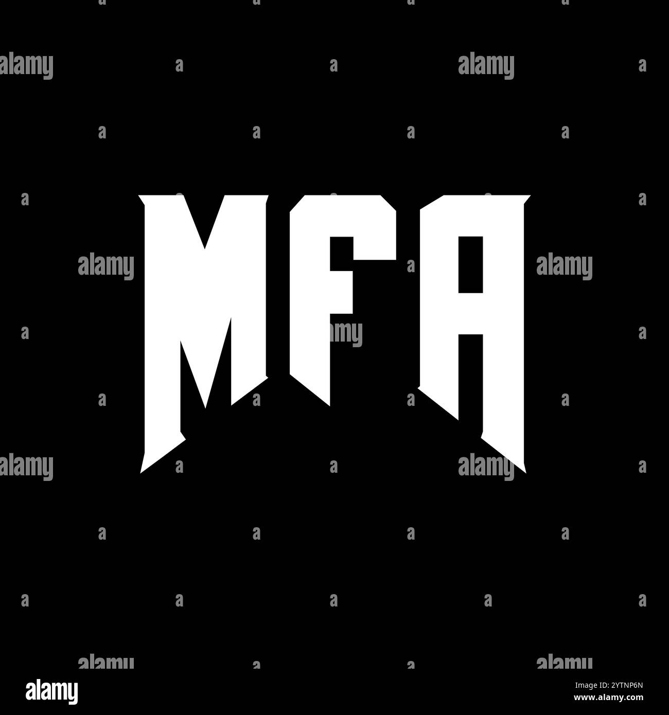 MFA letter logo design for technology company. MFA logo design black ...
