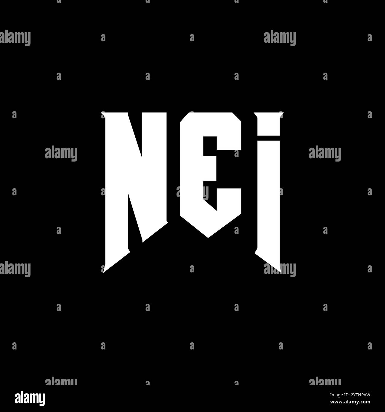 NEI letter logo design for technology company. NEI logo design black ...